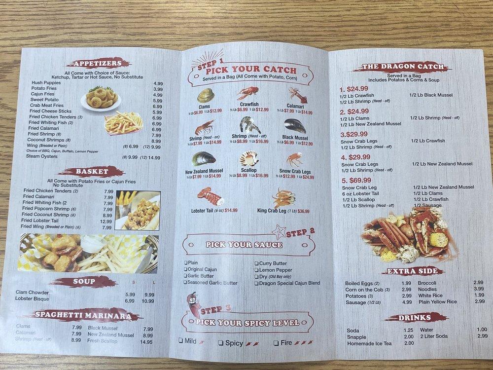 Menu at East Dragon restaurant, New York City, 57th Ave