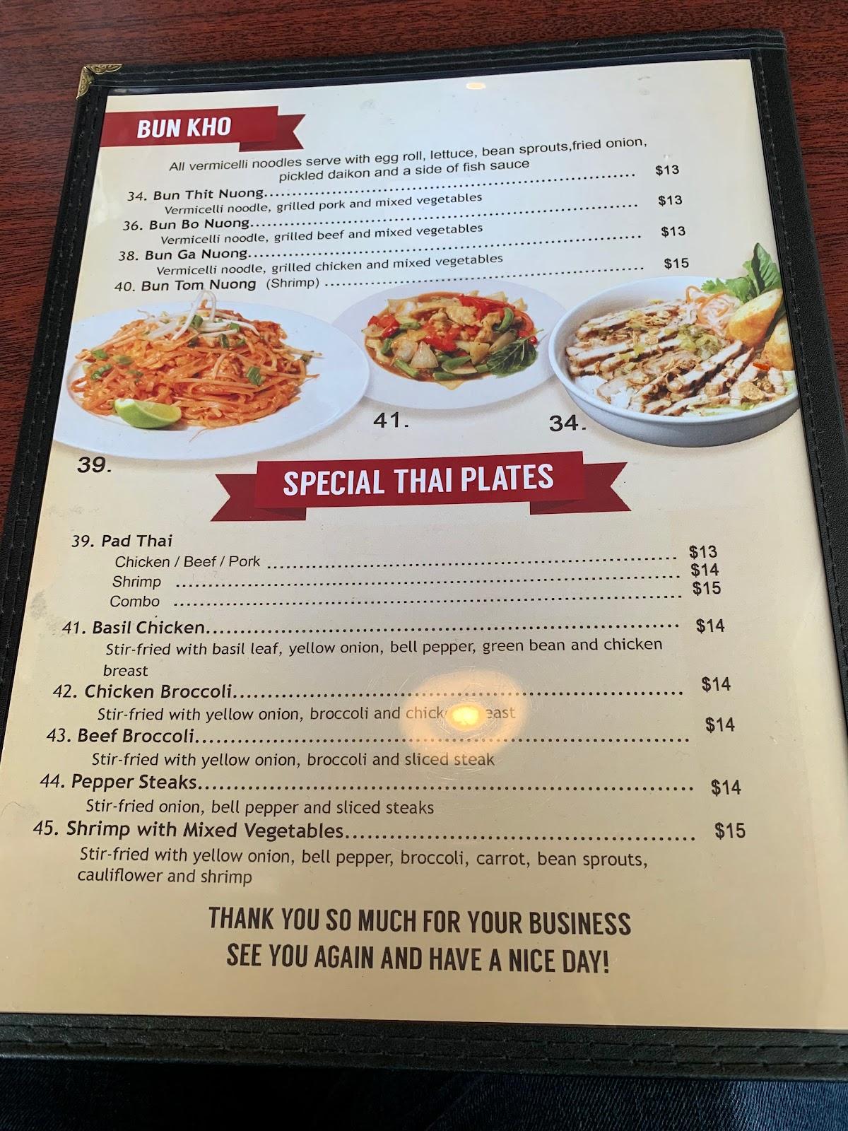 Menu at Phở Son Ha restaurant, Palatine, N Rand Rd