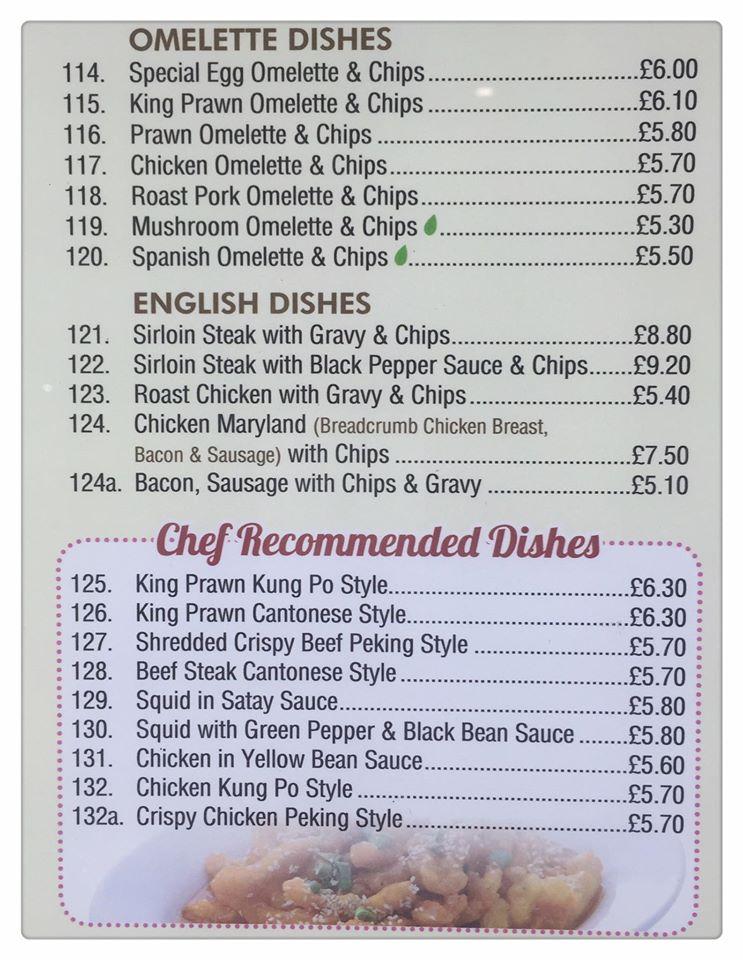 Menu at Southam Kitchen fast food, Southam
