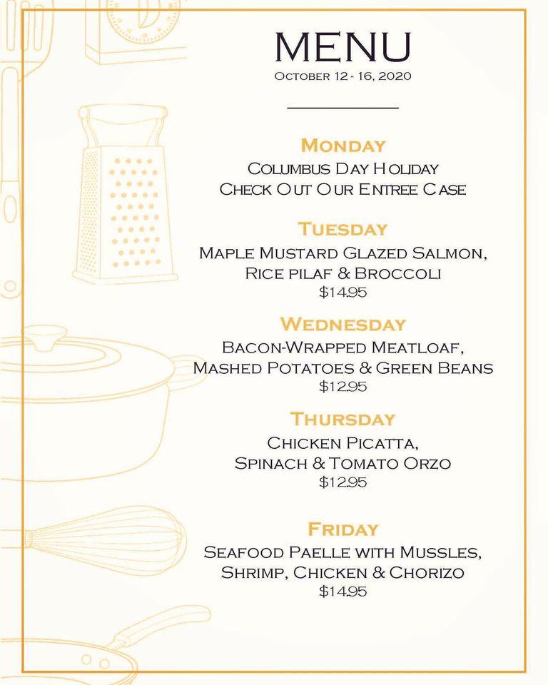 Menu at The Cooked Goose restaurant, Westerly