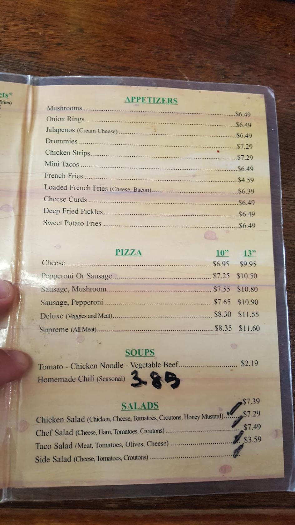 Menu at Millside Tavern pub & bar, Saint Michael