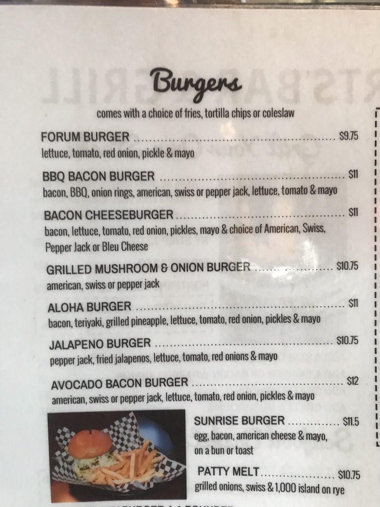 Menu at IB Forum Sports Bar & Grill, Imperial Beach