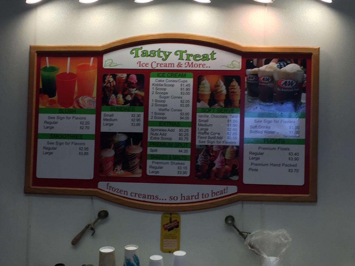 Menu at Tasty Treat desserts, Westmont, 19 S Cass Ave