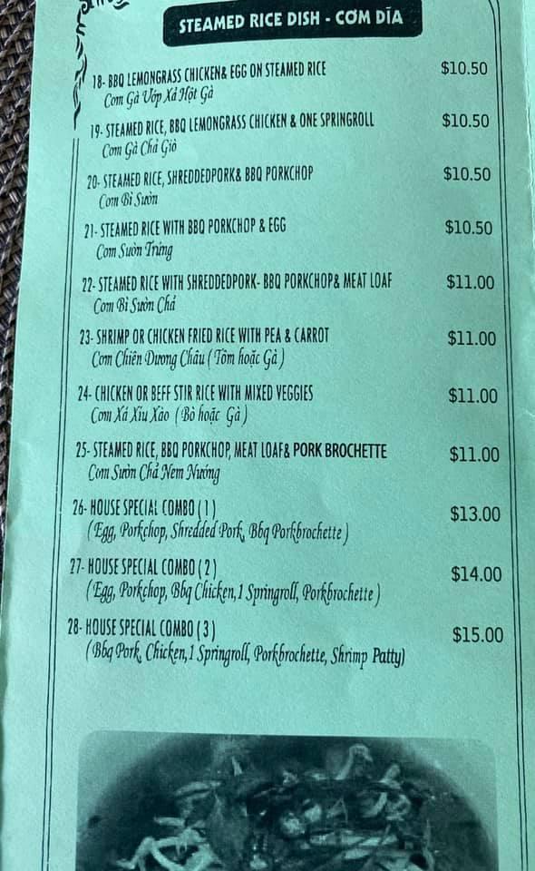 Menu at Rex Restaurant, Langley Township