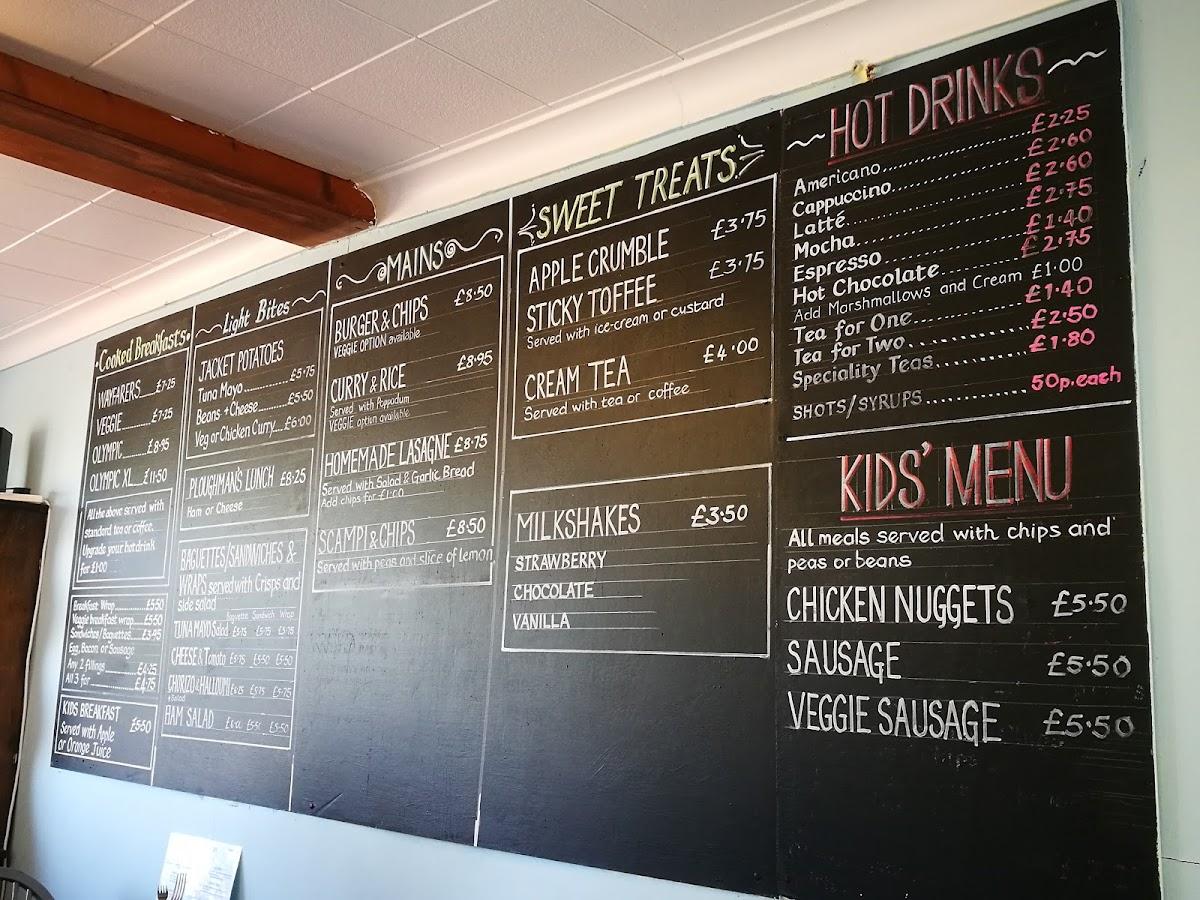 Menu at WAYFARERS CAFE, Ludham