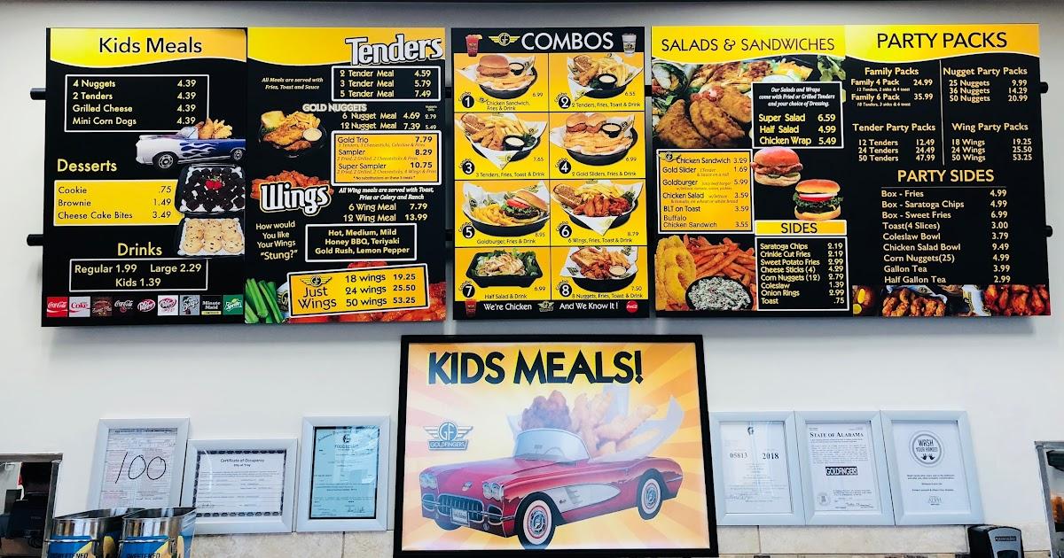 Menu at Goldfingers - Troy restaurant, Troy, US-231 S