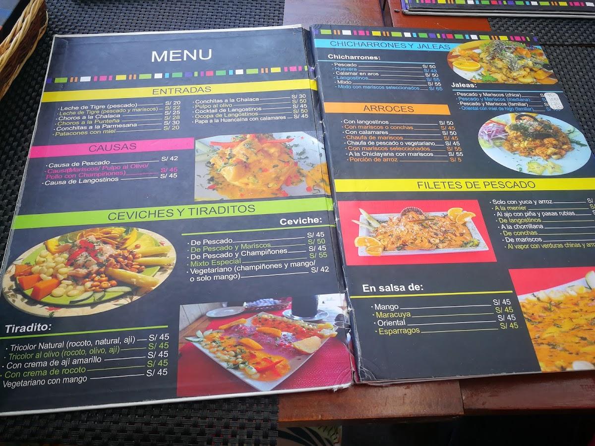 Menu at La Caleta De La Punta restaurant, Callao District