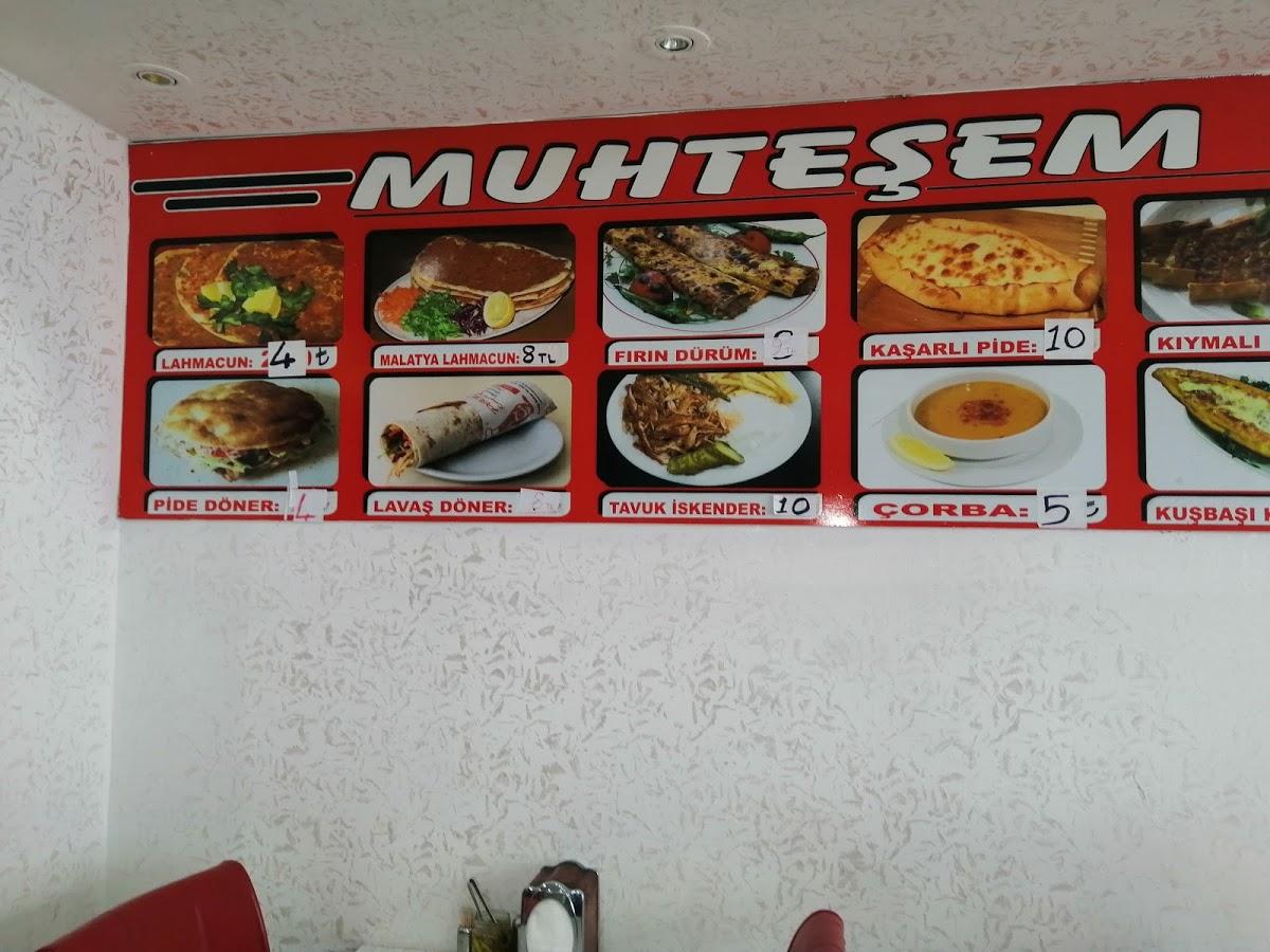 Menu at Muhteşem Pide Lahmacun & Döner, Istanbul