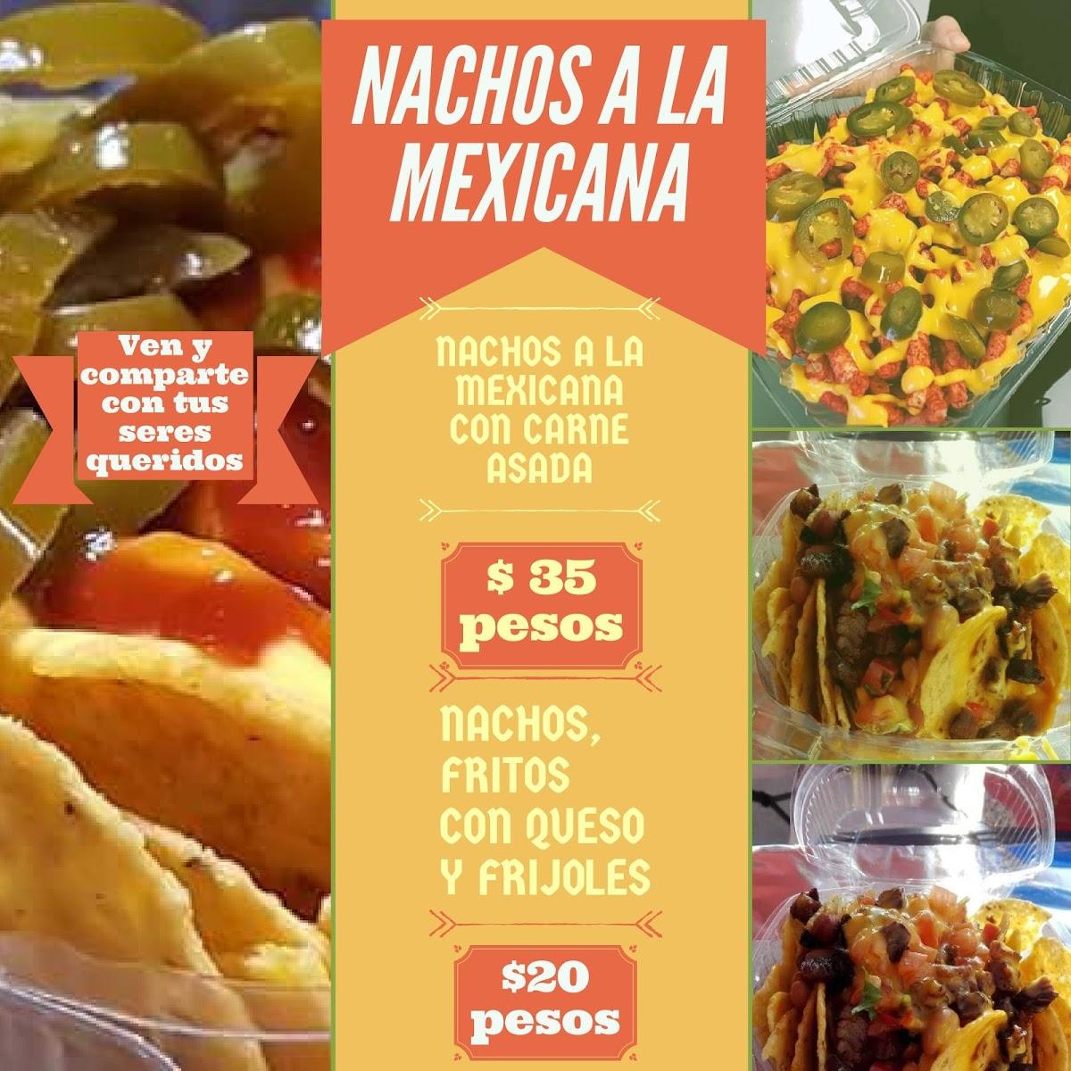 Menu at NACHOS "A LO MEXICANO" restaurant, Nuevo Laredo