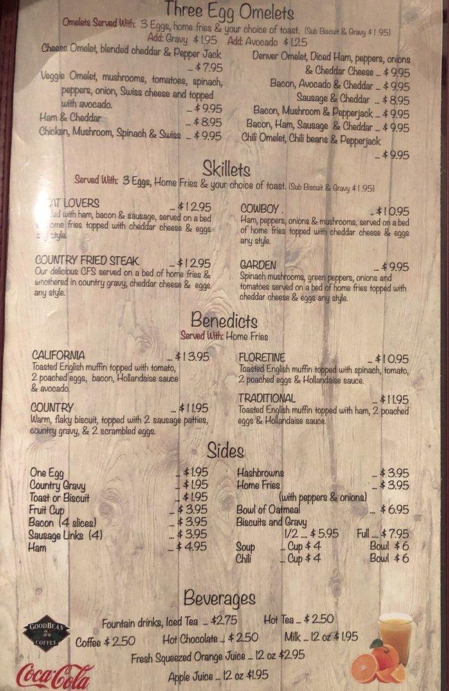 Menu at Crackin' & Stackin' restaurant, Eagle Point