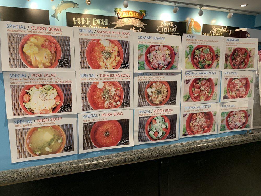 Menu at Maguro Spot restaurant, Honolulu