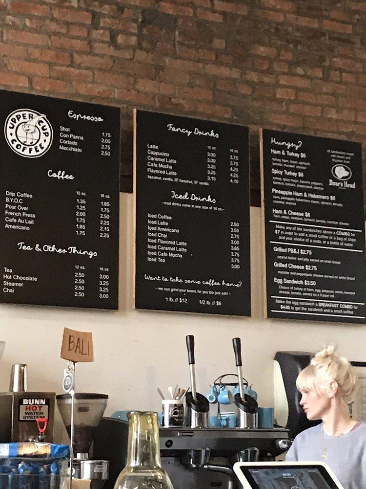 Menu at Upper Cup Coffee cafe, Columbus, 79 Parsons Ave