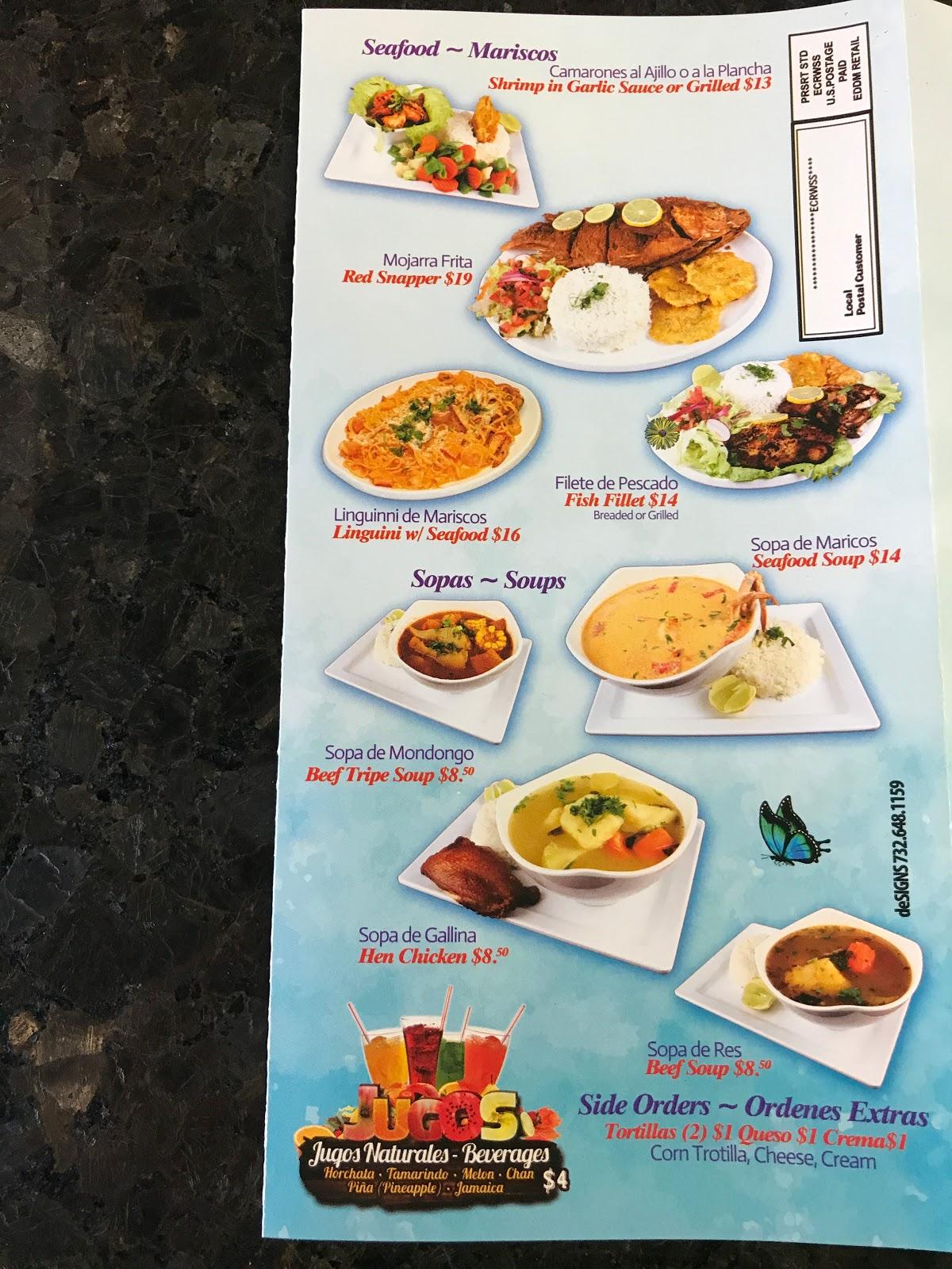 Menu at Alfa y Omega Restaurant, North Plainfield