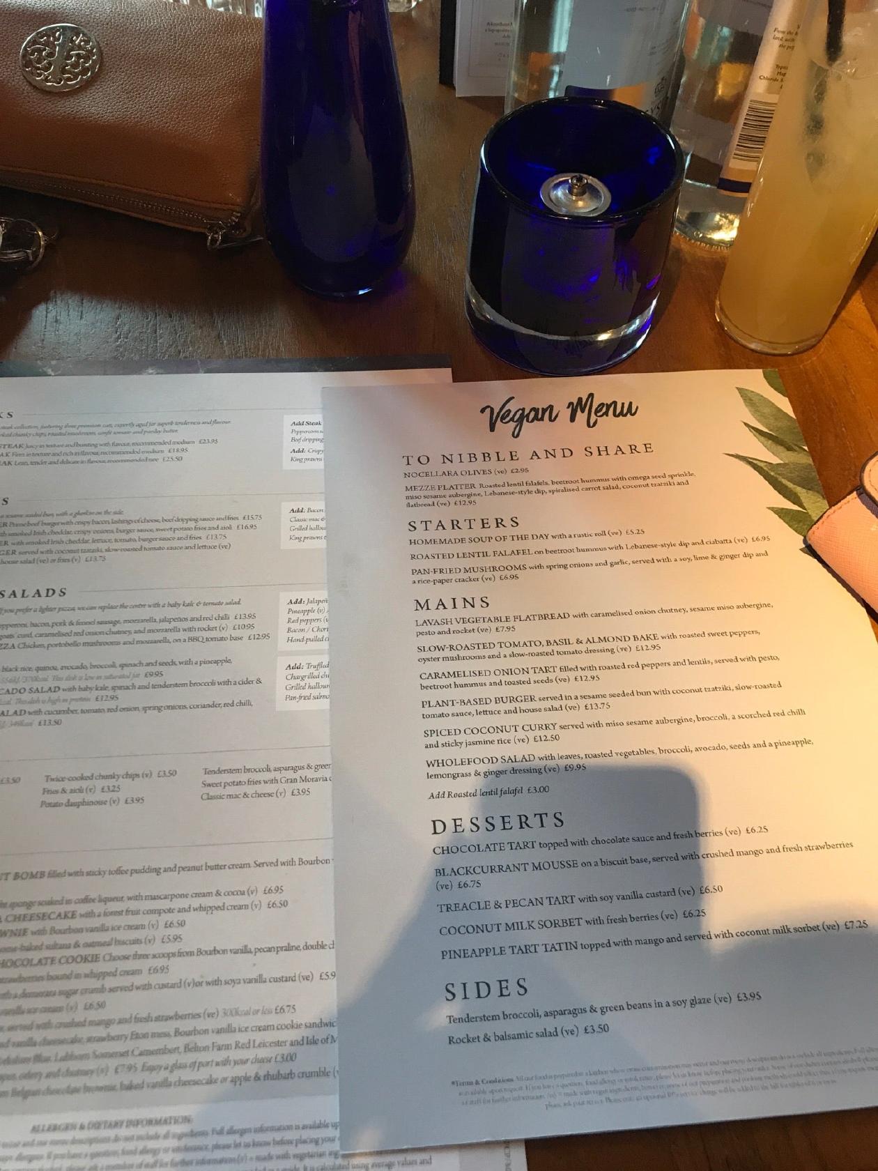 Menu at Ferry Cookham pub & bar, Cookham