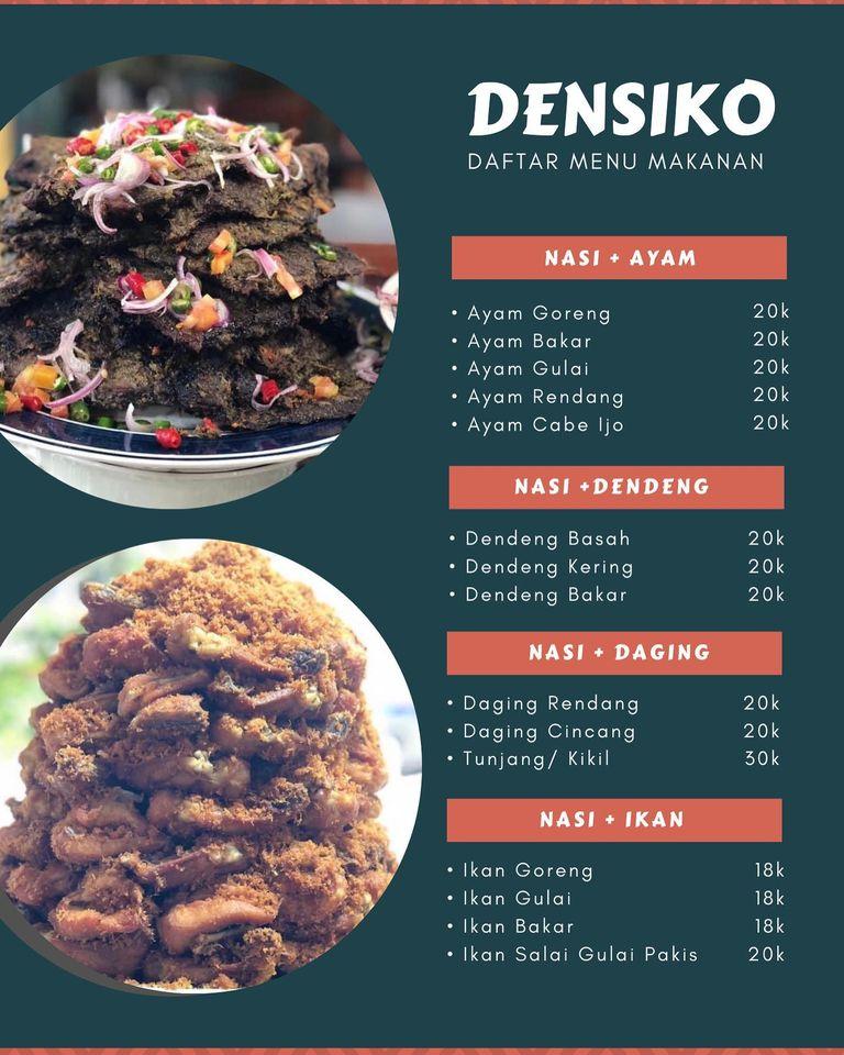 Menu at RM. DENSIKO restaurant, Batam, Ruko Botania Garden