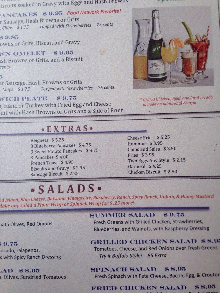 Menu at The Arcade Restaurant, Memphis