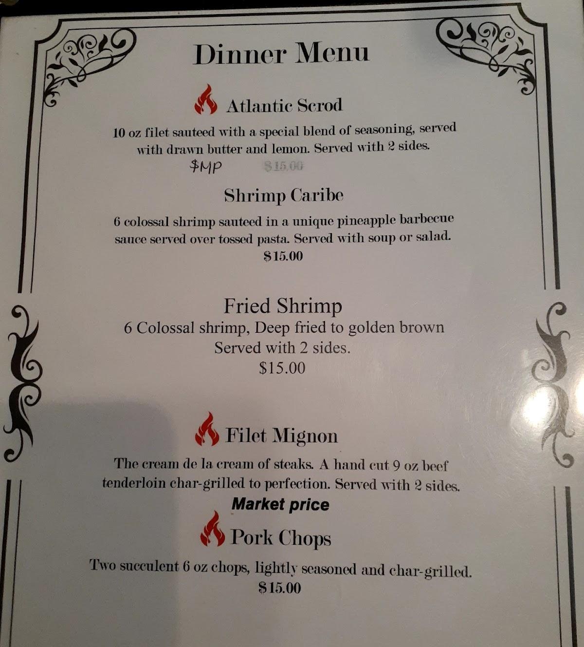 Menu at Grille 91 restaurant, Akron