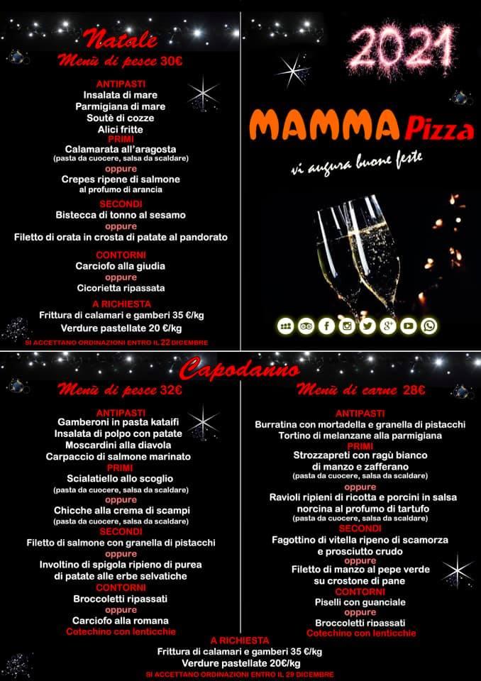 Menu da Mamma Pizza pizzeria, Roma, Via Ravenna