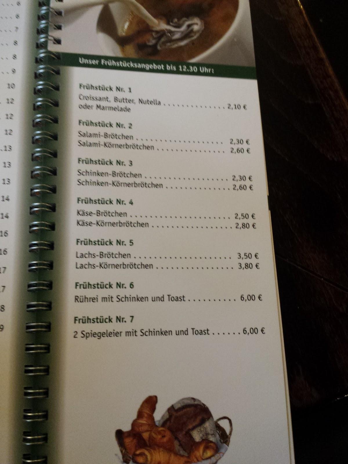 Speisekarte von Café-Bistro Hemingway cafe, Eschwege