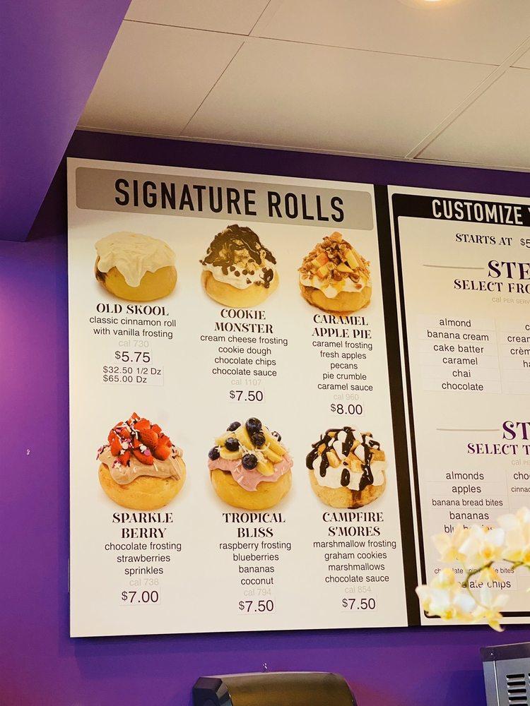 Menu at Cinnaholic desserts, Scottsdale