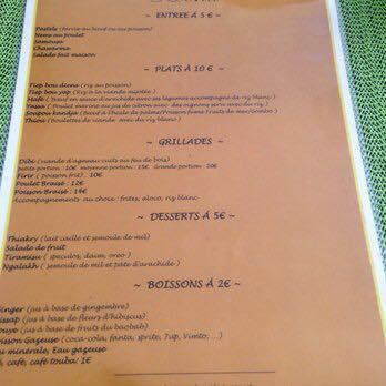 Menu at Le Dibi restaurant, Paris, 46 Rue Polonceau