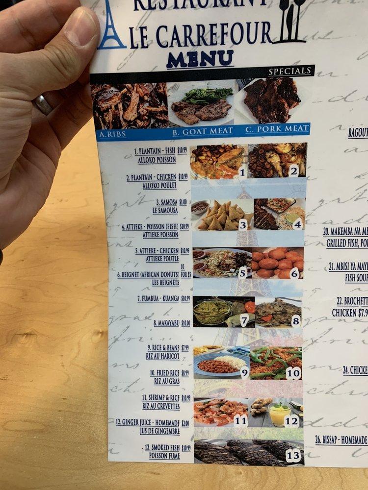 Menu at Restaurant Le Carrefour, West Valley City