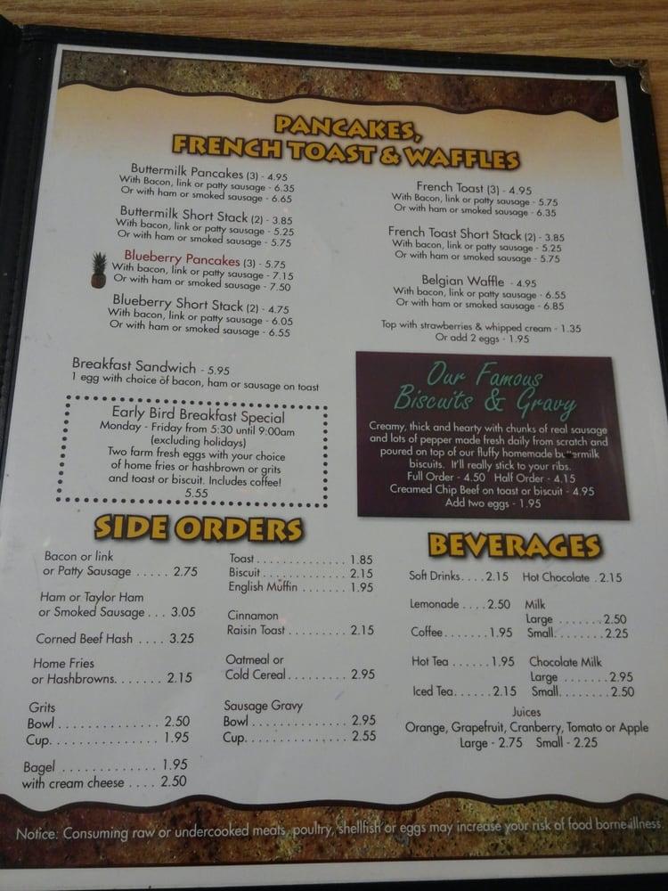 Menu at That Little Restaurant, Melbourne