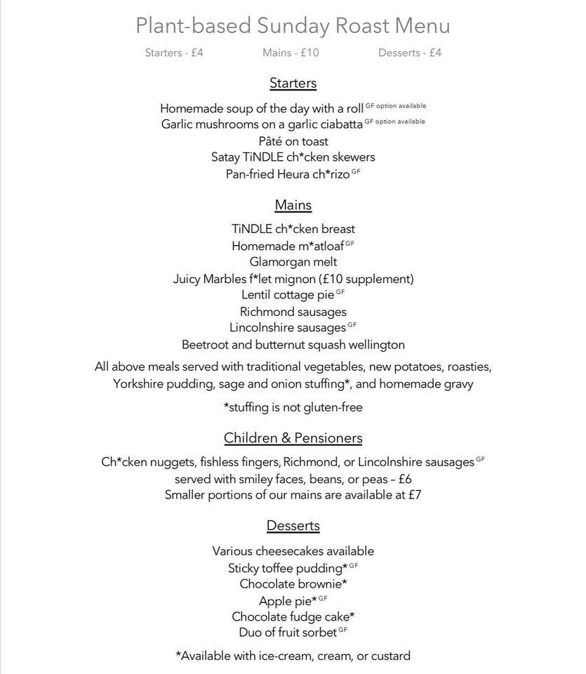 Menu at The Queen Inn pub & bar, Cwmbran