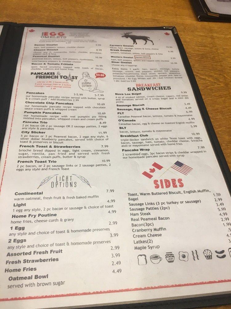 Menu at Maple Leaf Diner restaurant, Dallas