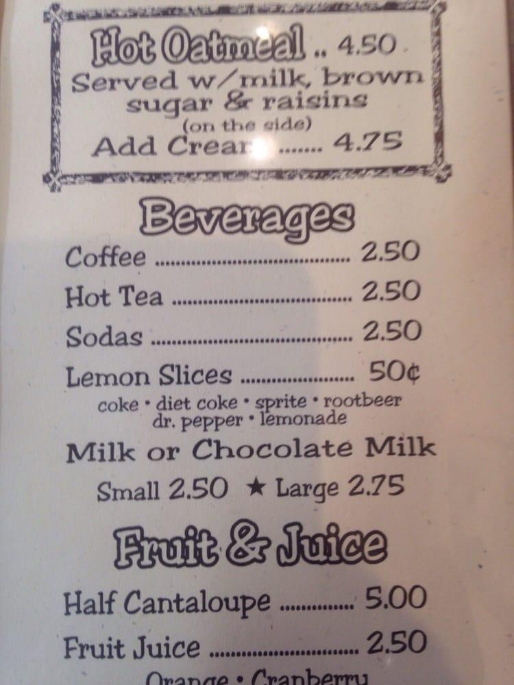 Menu at Outpost Restaurant, West Yellowstone