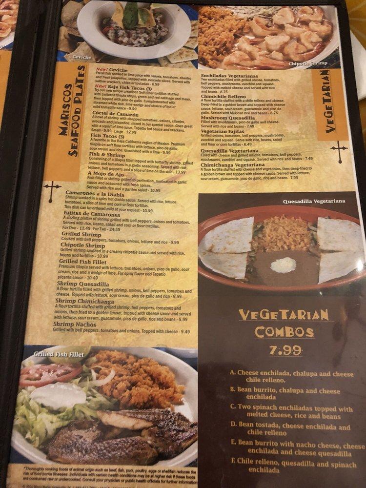 Menu at El Charro Authentic Mexican restaurant, Horn Lake, Goodman Rd W