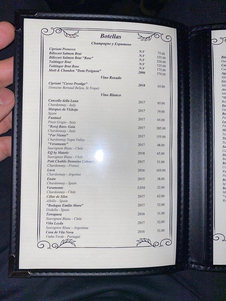 Menu at Socialista Miami pub & bar, Miami