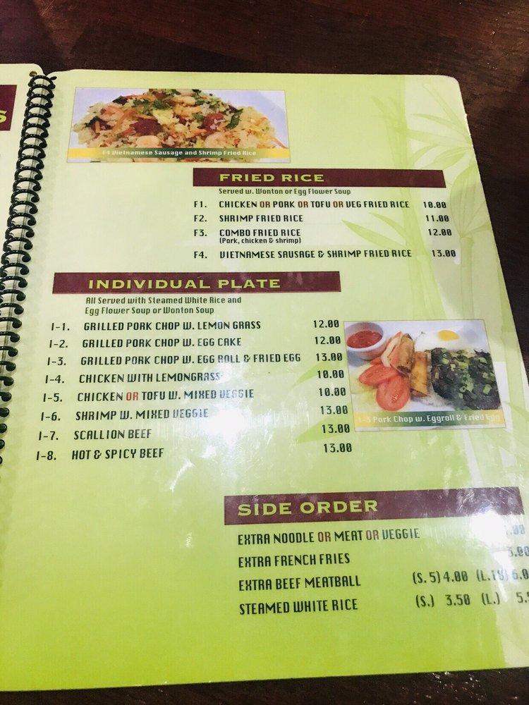 Menu at Pho BC restaurant, Lexington, 171 W Lowry Ln #168