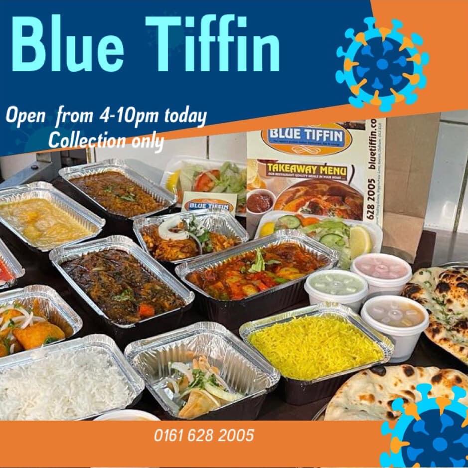 Menu at Blue Tiffin Restaurant, Oldham, laurel trading estate