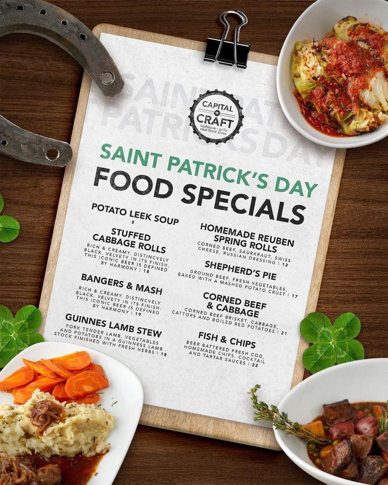 Menu at Capital Craft pizzeria, Green Brook Township