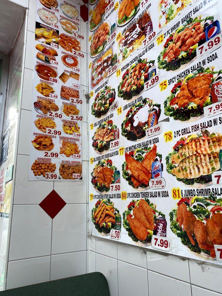 Menu at Kennedy Fried Chicken fast food, New York City, 35 E 170th St