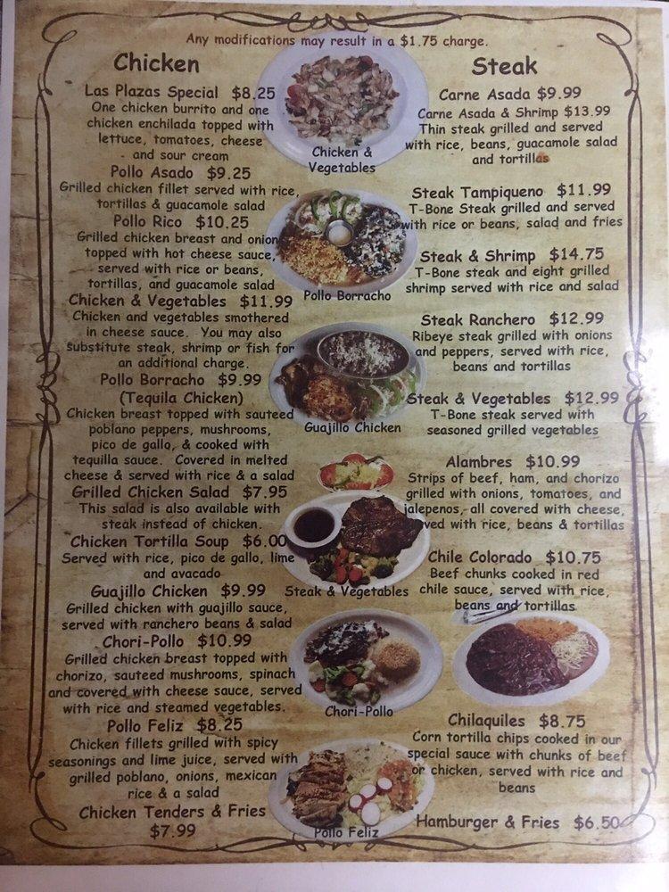 Carta de El Monte Mexican Restaurant, White Bluff