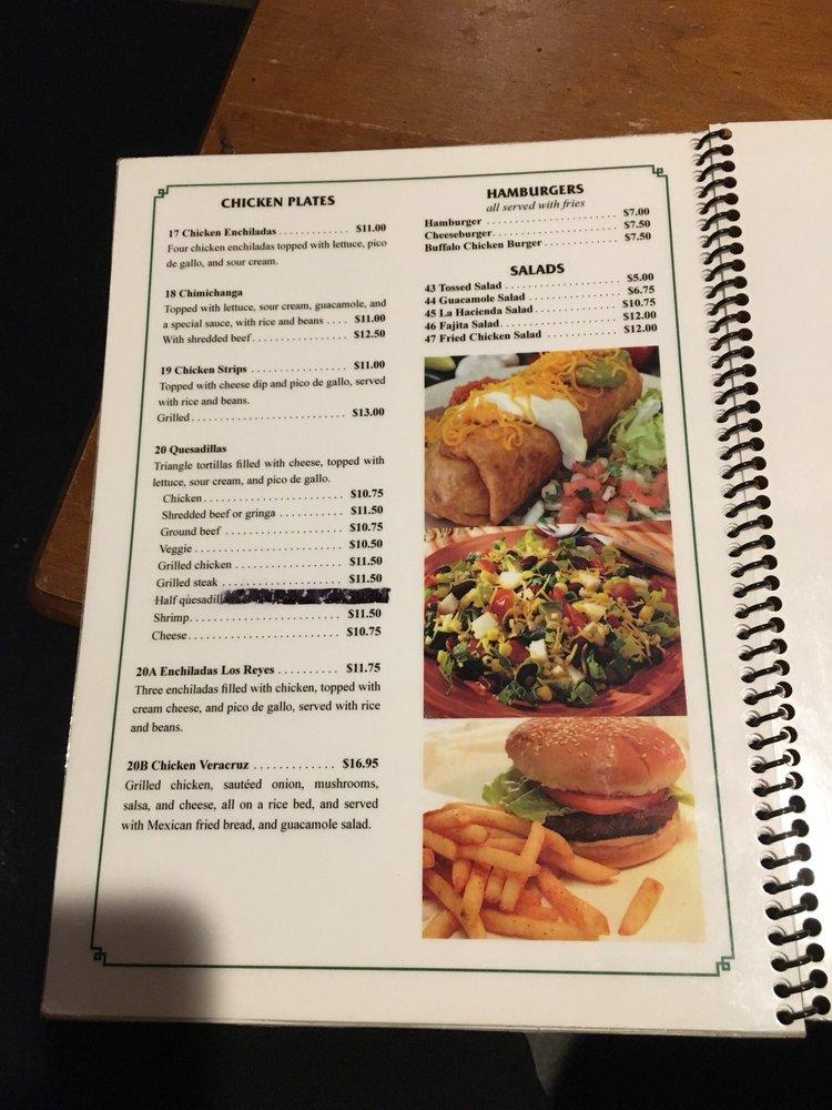 Menu at La Hacienda III Mexican Restaurant, Palatka