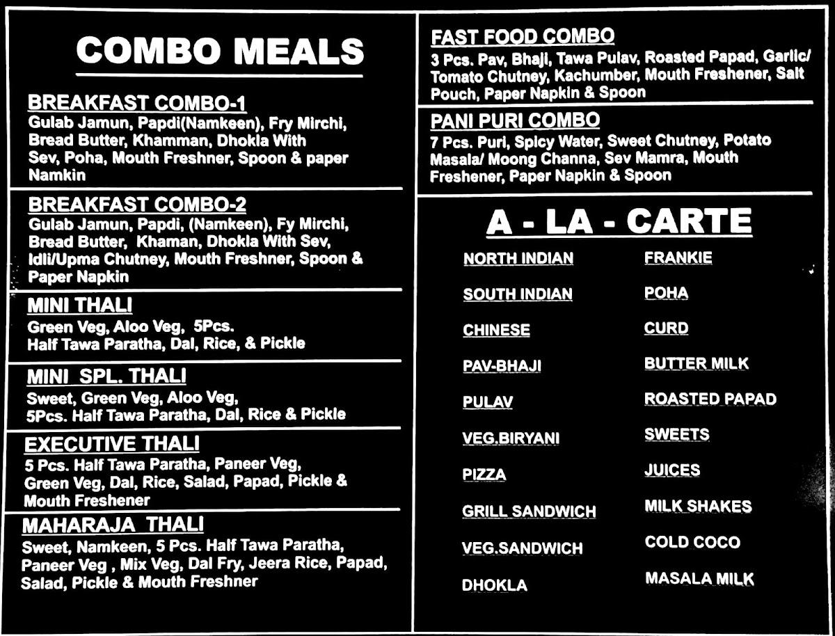 Menu at Tipsy Topsy, Surat, E-51-52-53