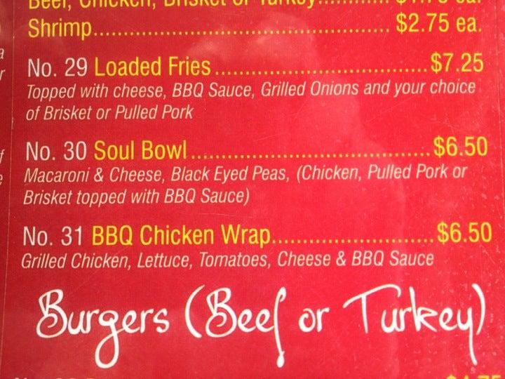 Menu at Hambones BBQ & PO Boys, Bellflower, Alondra Blvd