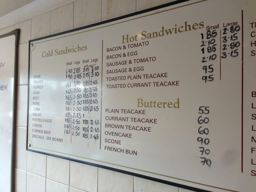 Menu at Cottage Bakery, Leeds, 4 Willow Square