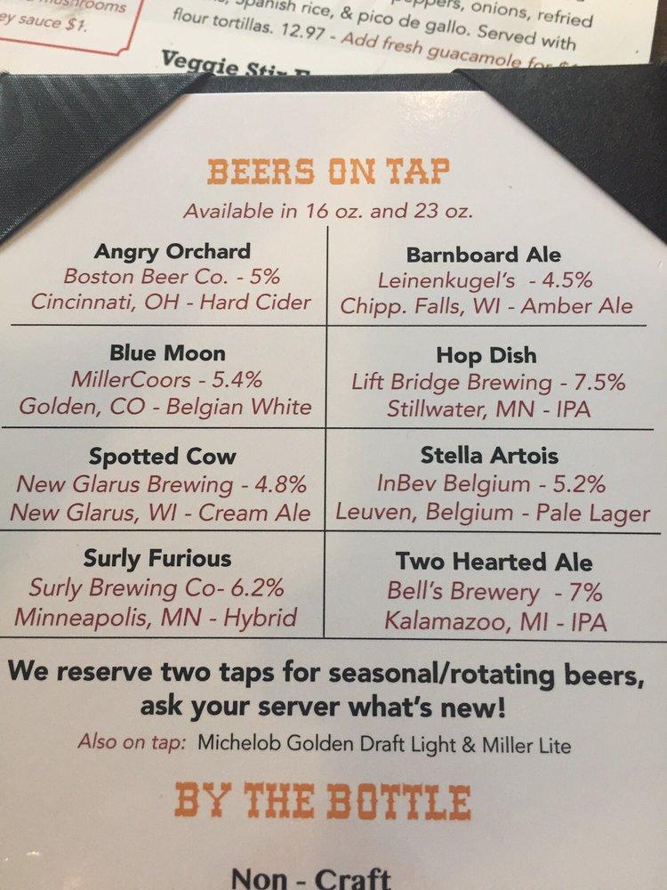 Menu at Barn Board Grill & Saloon, Roberts