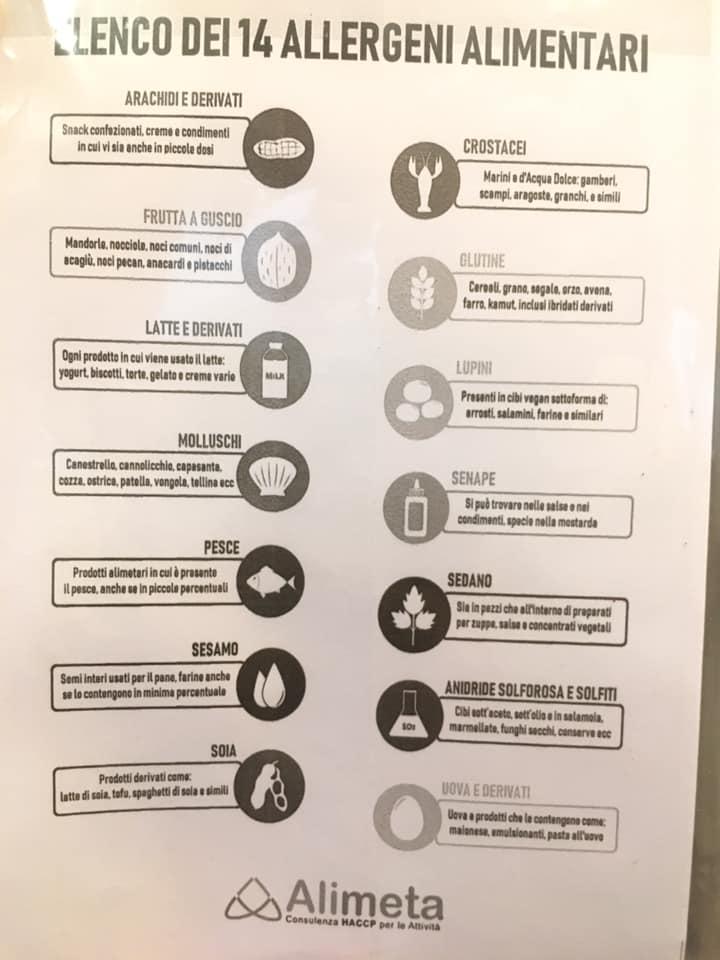 Menu da Magna e Zitto ristorante, Genova