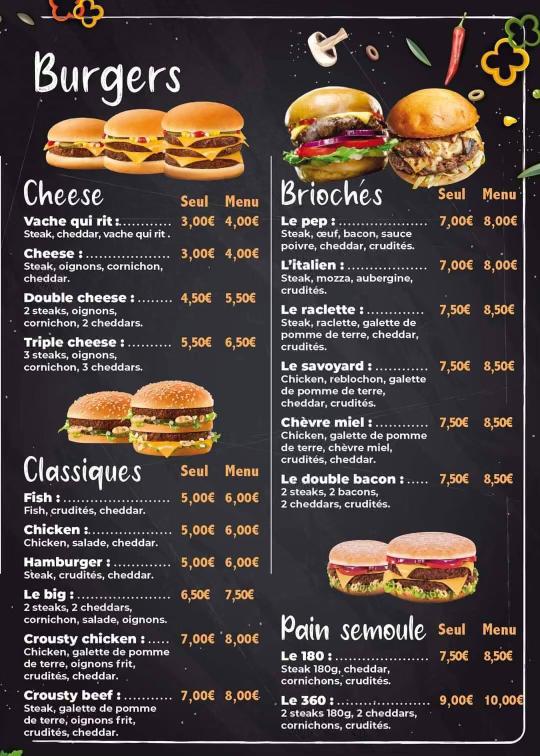 Menu at The Break Food restaurant, Roquevaire