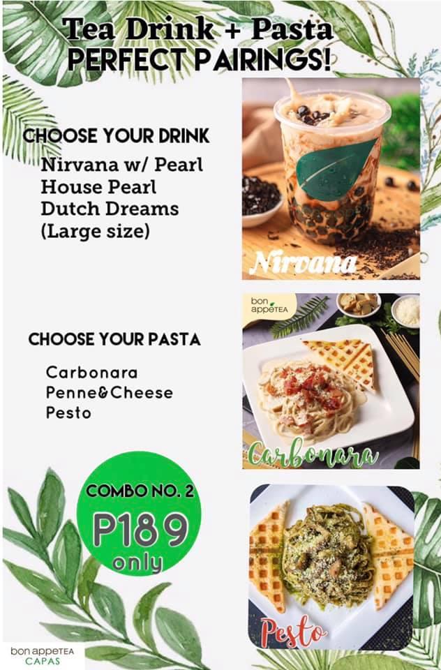 Menu at Bon Appetea Capas, Tarlac, Capas