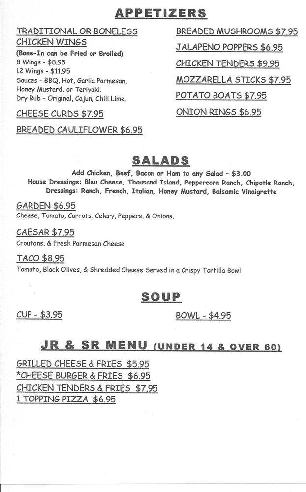 Menu at The P&B Station pub & bar, Muskego