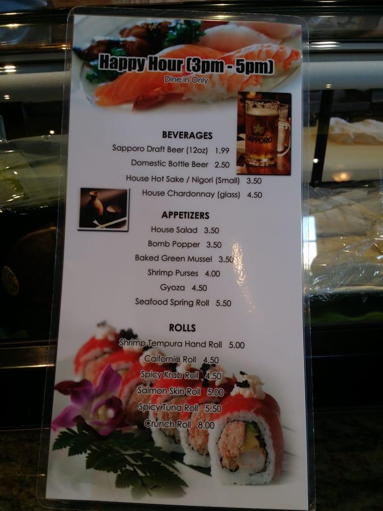 Menu at Hana Sushi restaurant, Menifee