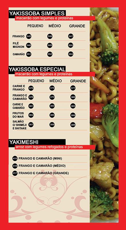 Carta de Kotaro Restaurante de Rodízio Japonês e Delivery de comida ...