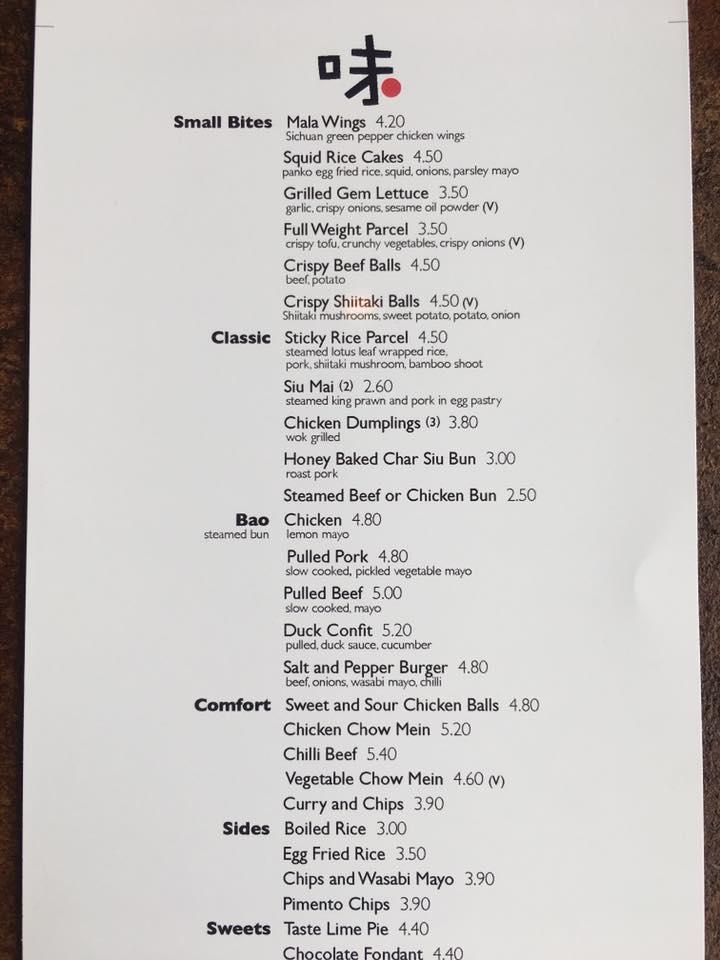 Menu at Taste Social restaurant, Market Harborough