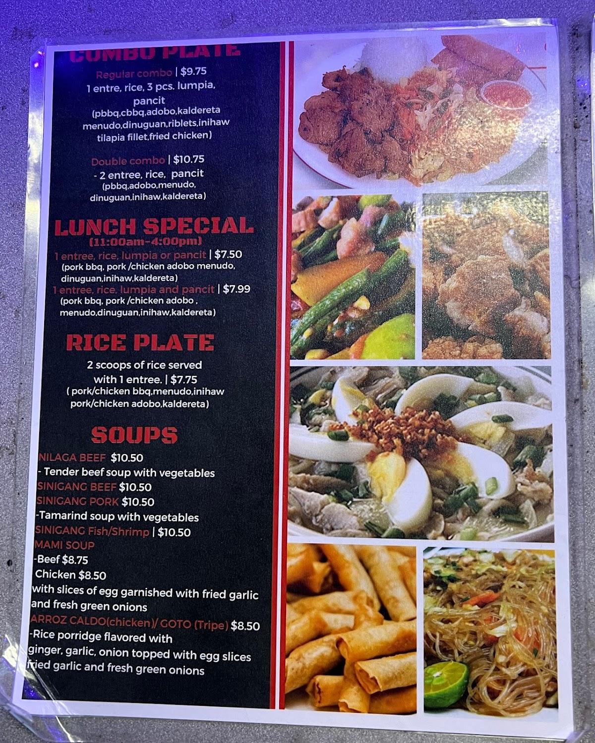 Menu at Best Lumpia BBQ, Stockton, Thornton Rd J